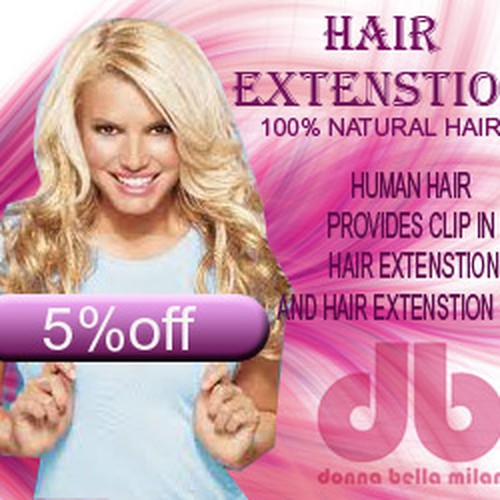 Designs | Banner Ads for Hair Extension Company | Banner ad contest