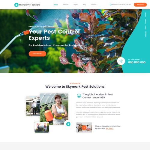 Designs | Pest Control Website | Web page design contest
