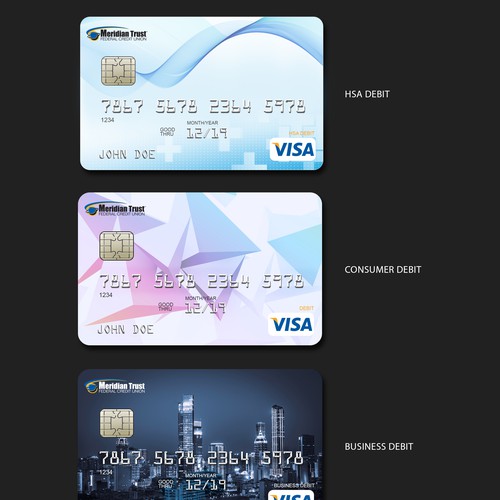 Looking for Debit Card Designs, Need 3 different versions | Other ...