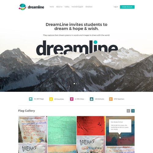 DreamLine Website | Web page design contest