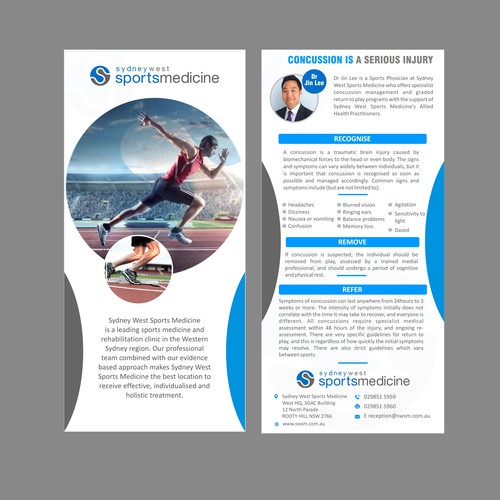 Concussion Flyer | Postcard, flyer or print contest