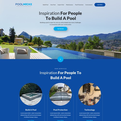Designs | World class design wanted around pool inspiration and Q&A ...
