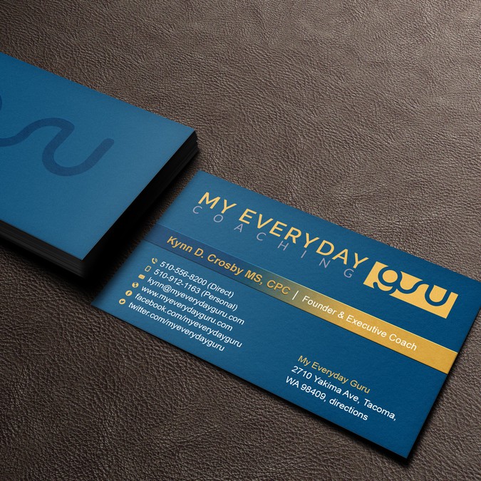 Create a card that shows the "Guru" in every geek! | Business card contest