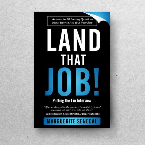 Designs | Bold, clean cover for book about acing an interview & landing ...
