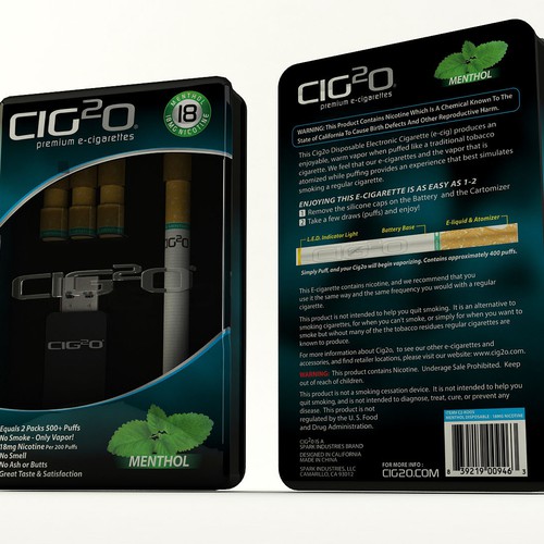 Designs | Sleek & Cool package design for new E-cig box | Product label ...