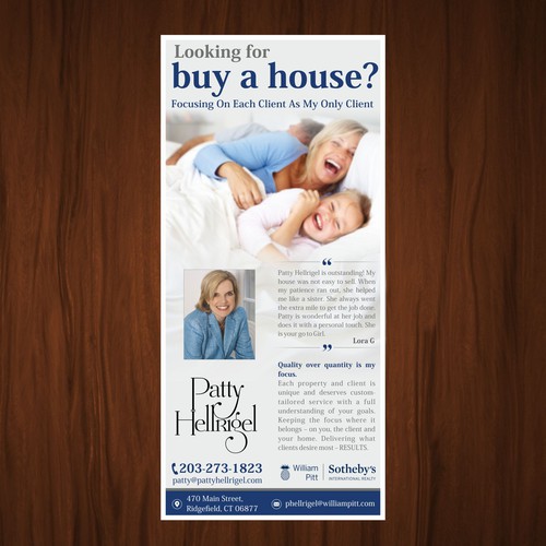Create a 2/3 4/c AD for Realtor for magazine publication | Postcard ...