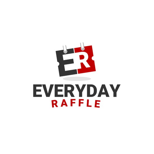 Create a logo for a modern Raffle app, where users can win daily prizes ...
