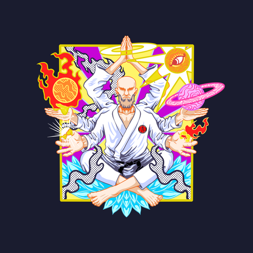 Designs | psychedelic sensei t-shirt | T-shirt contest