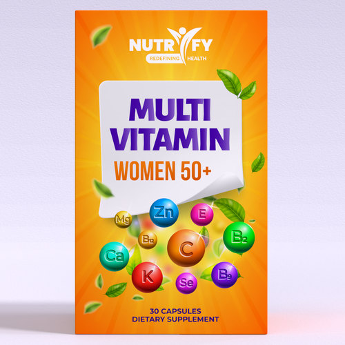 Designs | Design a premium packaging for Multivitamin for women 50 ...