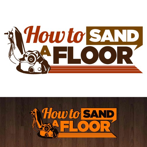 Logo for website about FLOOR SANDING. DIY Information website | Logo ...