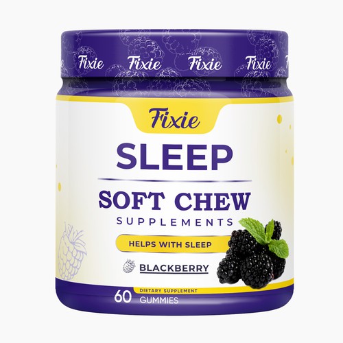 Designs | Fixie Soft Chews Supplements Label Design on a Jar | Product ...