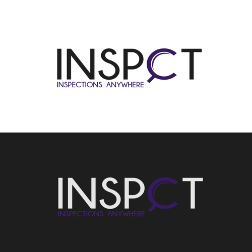Create for us a modern "inspection" logo for Inspct, the "Inspections ...