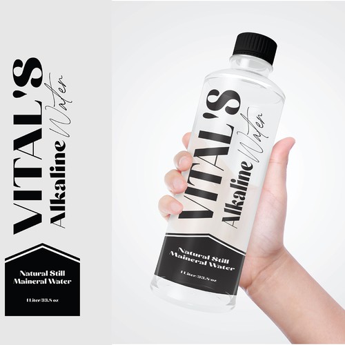 Designs | Modern, Luxe and Fun Product Label for Alkaline Water Brand ...