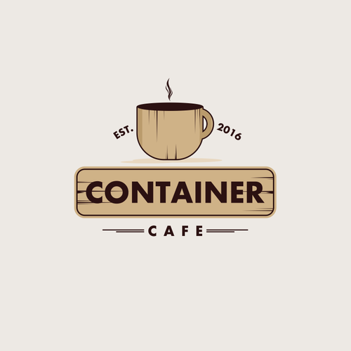 Create a branding package for a converted shipping container cafe ...