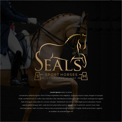 Designs | Dressage Horse trainer logo | Logo design contest
