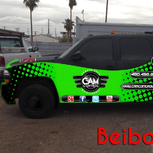 Create a "NASCAR" style design of vinyl wrap for fleet vehicles ...