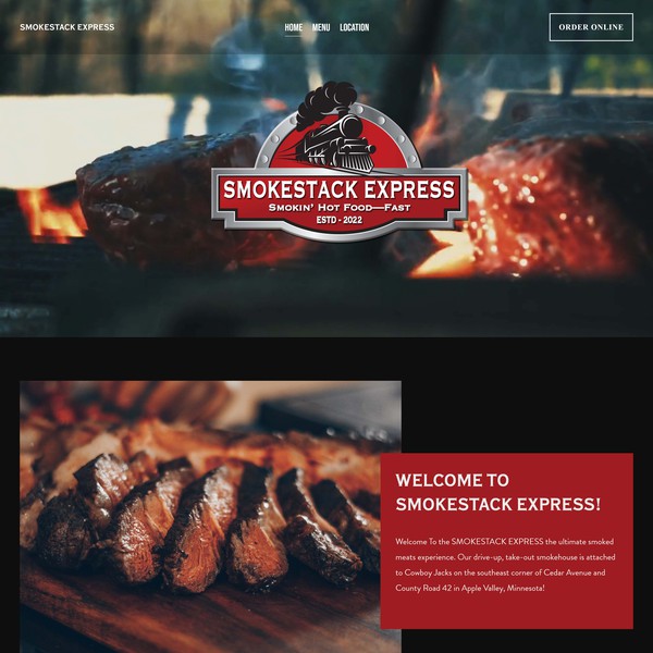 Bbq restaurant needs a "award winning" website | Web page design ...