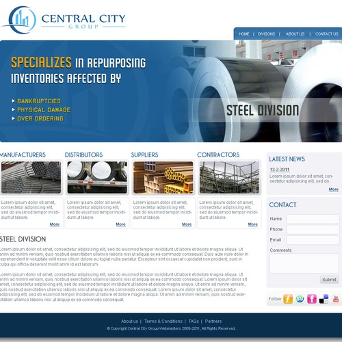 Holding Company with 3 Divisions Needs Web Design! | Web page design ...