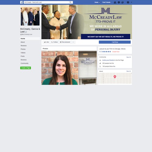 Facebook Page for law firm | Facebook cover contest