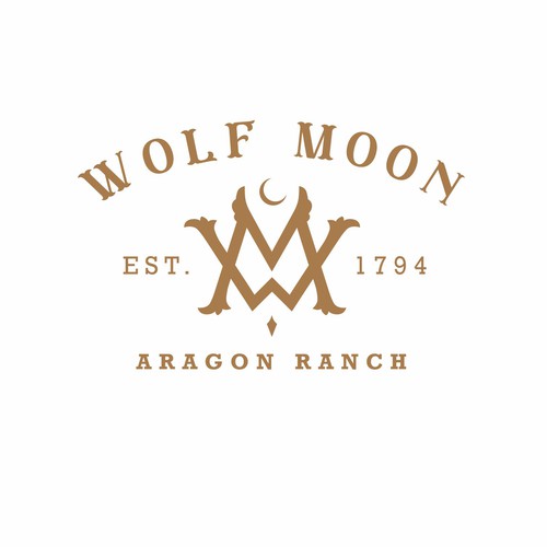 Designs | Design a logo for our ranch Wolf Moon Aragon Ranch that ...