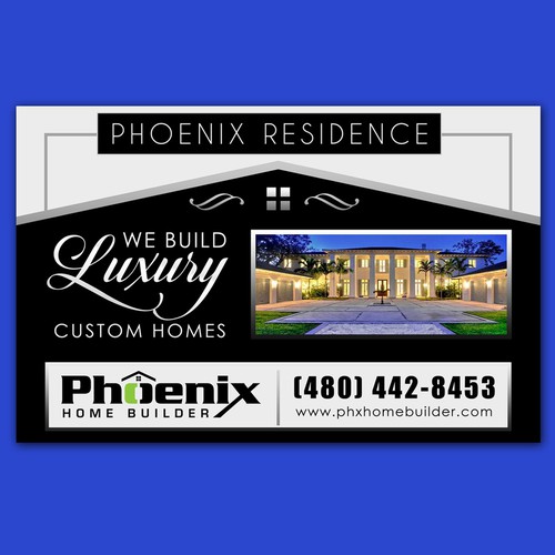 Home Sign DESIGN EXPERTS NEEDED:Custom Home Builder Needs a Stunning ...