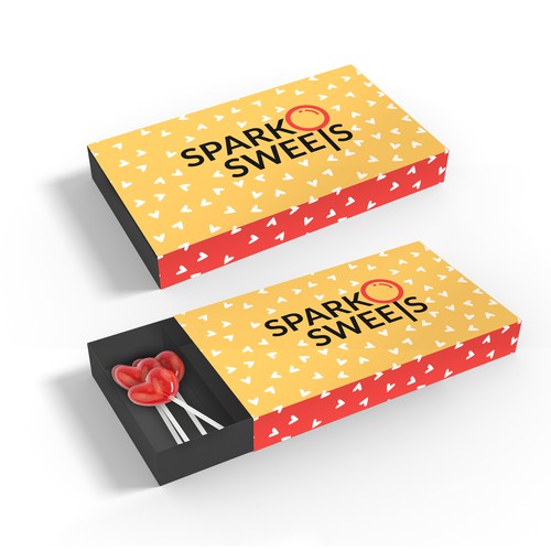 Luxury and Minimalistic Lollipop Gift Box Package Design | Product ...