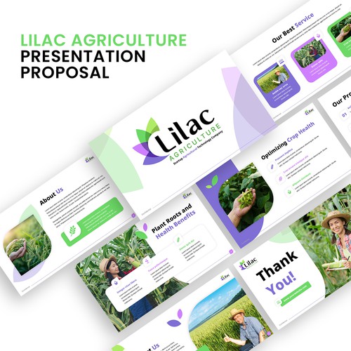 Designs | Lilac Agriculture PPT | PowerPoint template contest