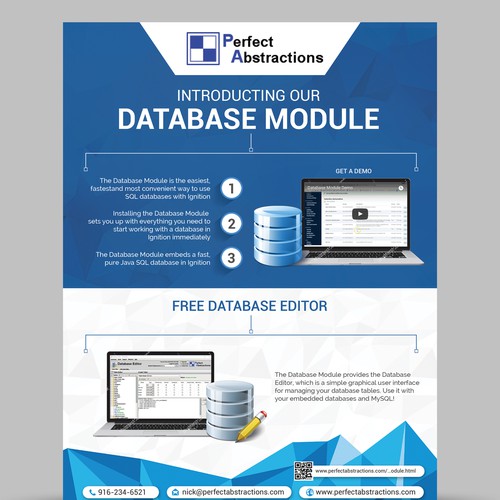 Flyer Design for Database Product | Postcard, flyer or print contest