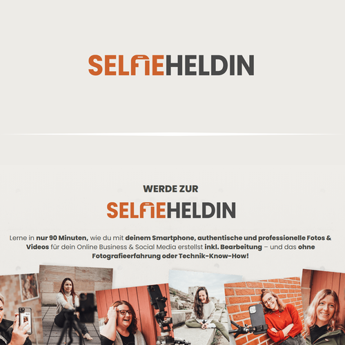 Designs | 📷 Logo für unseren Selfieheldinnen Onlinekurs 📷 | Logo design ...