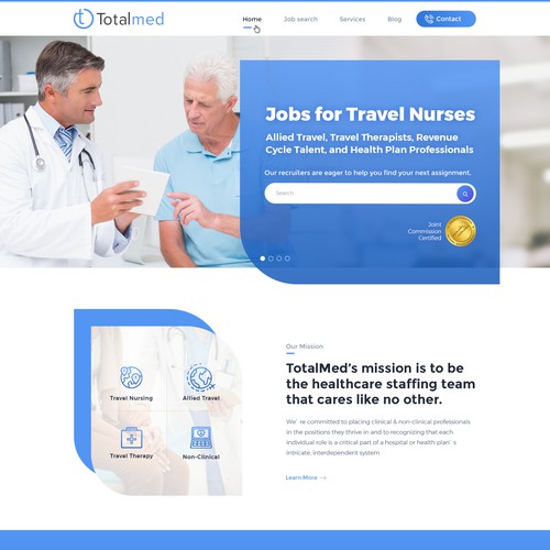 Designs | Design a modern + fun staffing website - Winner will be ...