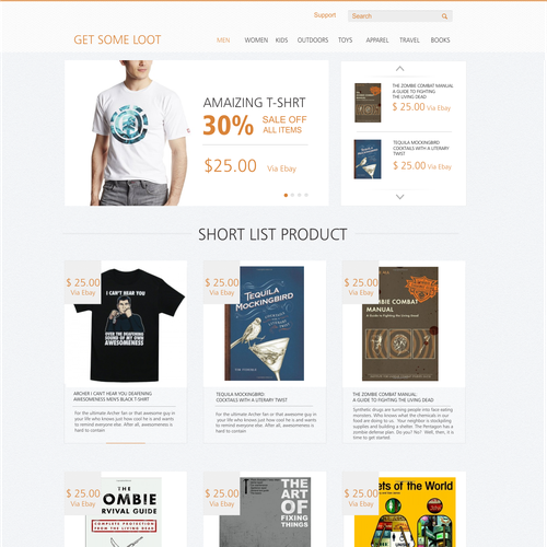 Friendly, New Product Listing Site | Web page design contest