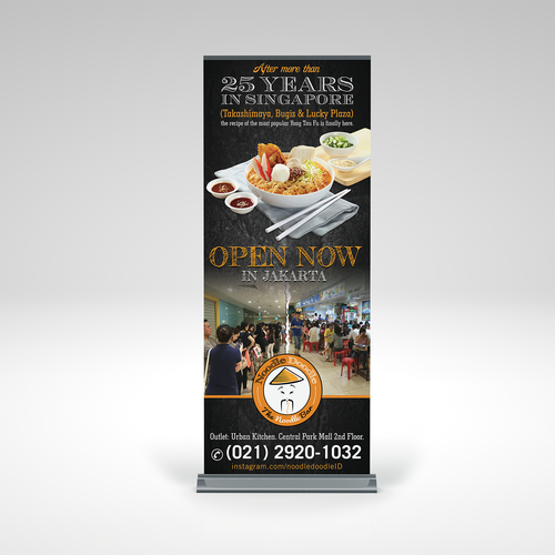 X Banner for New Opening Restaurant | Signage contest