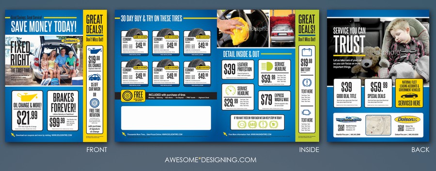 Help Goodyear Tire & Service Network create a flyer | Postcard, flyer ...
