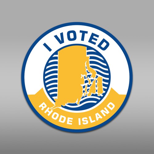 "I Voted" (in Rhode Island) sticker | Sticker contest