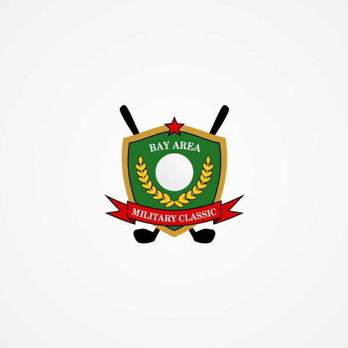 Create a cool golf/military logo for a charitable golf tournament ...
