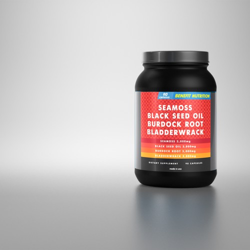 Designs | Concept Design For Supplement - Front Label | Product ...