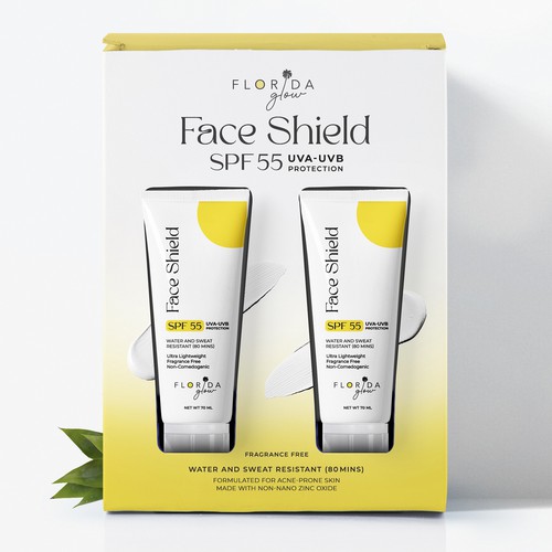 Designs | Face Shield SPF 55 Two Pack | Product packaging contest