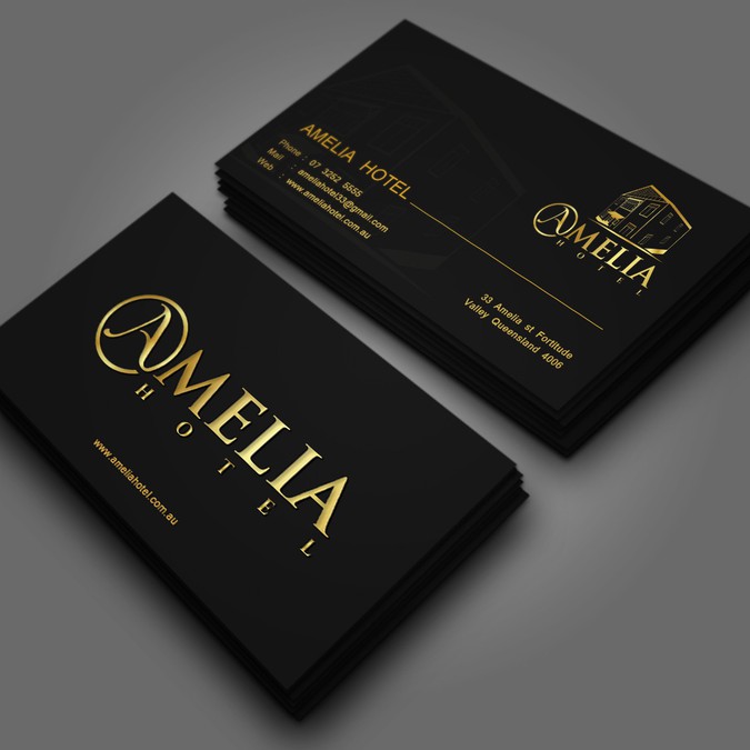 Amelia Hotel business cards | Business card contest