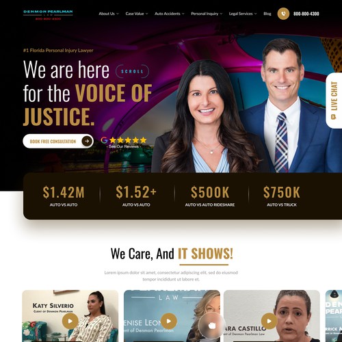 Designs | Sleek and modern Attorney website | Web page design contest