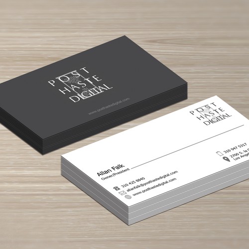 Hollywood Post Production Company Business Cards | Business card contest