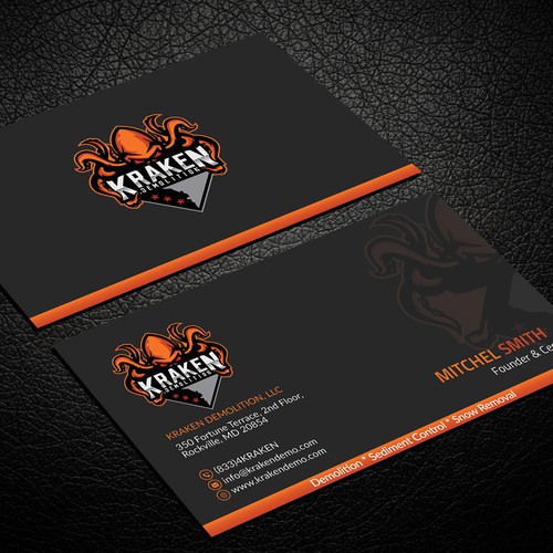 Creative and Unique Business Card for Demolition Company! | Business ...