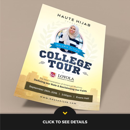Design a Flyer for a College Tour (FUN Project!) | Postcard, flyer or ...