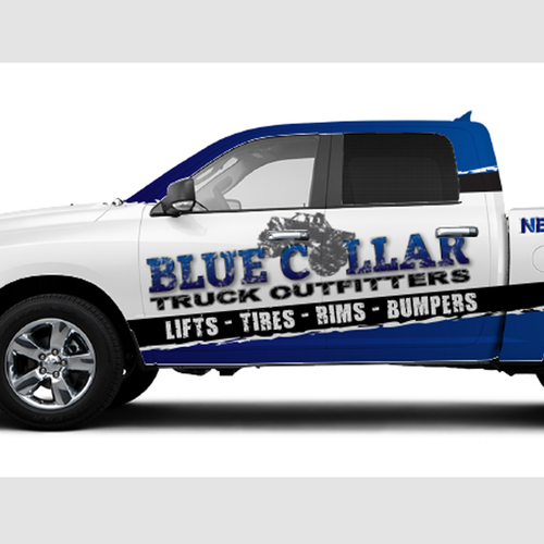 Create A Head Turning Thats A Bad Ass Truck Wrap For Blue Collar Truck Outfitters Car