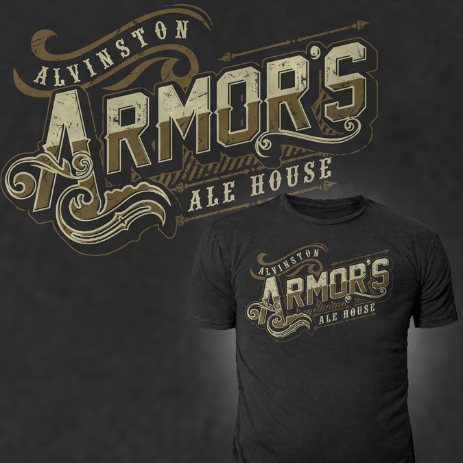 Create a Vintage T-Shirt Design for a Rustic Bar / Restaurant | T-shirt ...