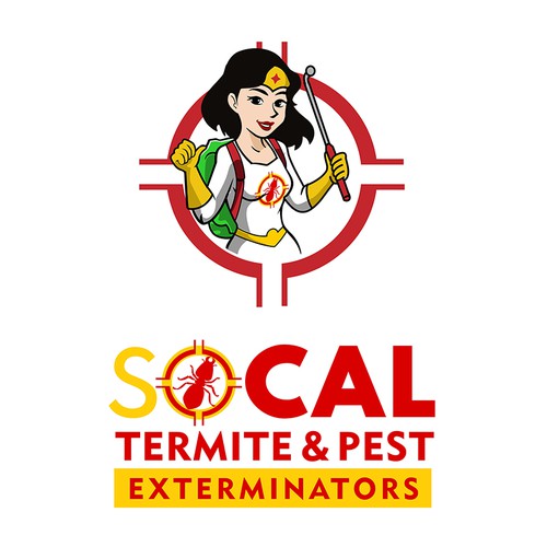 Designs | Termite and pest control super woman | Logo design contest