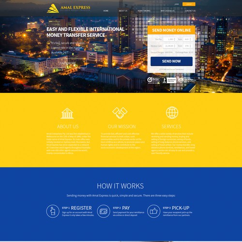 Designs | *Guaranteed Prize* Web design wanted for money transfer ...