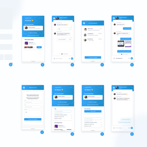 Designs | Support Chat widget design | Other web or app design contest