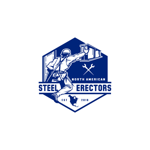 Illustration Logo Design for Steel Erection Company | Logo ontwerp ...