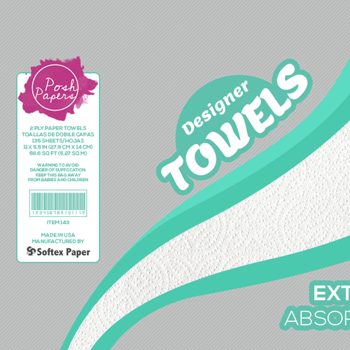Create a Trendy Wrapper Design for New "Posh Paper" Designer Paper ...