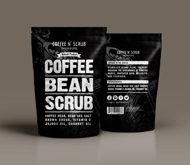Design our Coffee N´ Scrub bag | Product packaging contest